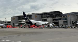 Lufthansa 787 Nose Gear Collapse at Frankfurt Gate